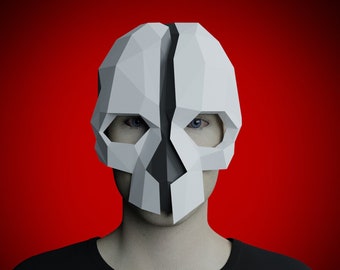 Scary MASK PAPERCRAFT animal Skull 3D Diy Adult Paper Craft | Etsy