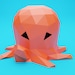 Cute OCTOPUS PAPERCRAFT Template, Diy 3d Paper Craft LANTERN, Pdf ...