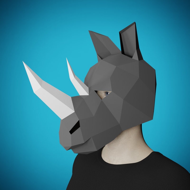 Rhino Mask - Etsy