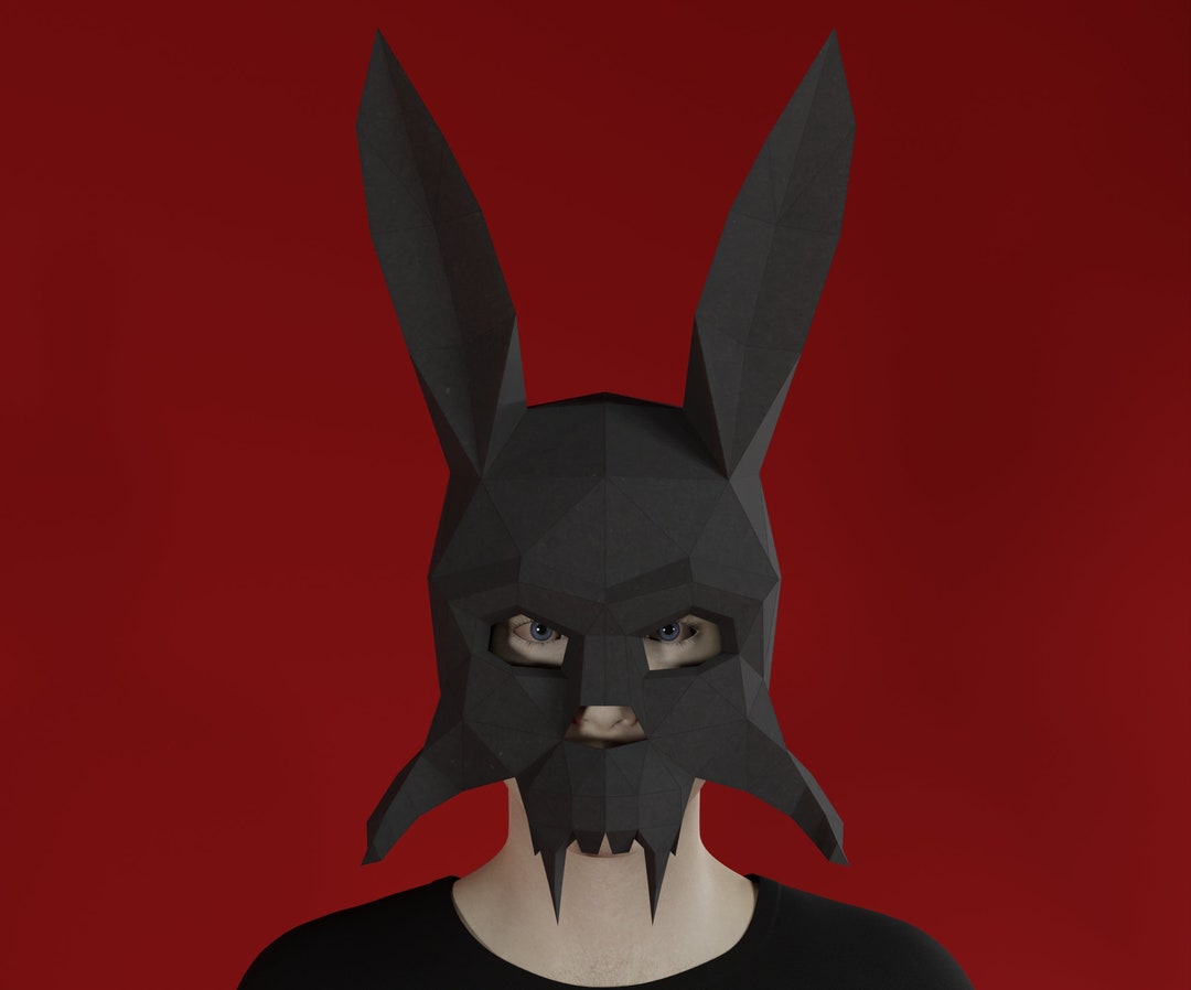 Scary Rabbit MASK PAPERCRAFT -animal Skull - 3D Diy Adult Paper Craft ...