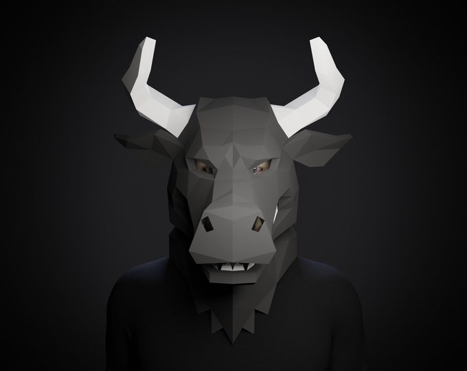 MINOTAUR Paper Mask - Make a Bull Mask With This Instant Download ...
