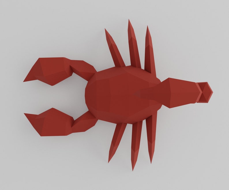 SCORPION PAPERCRAFT Template diy 3D paper craft pdf | Etsy