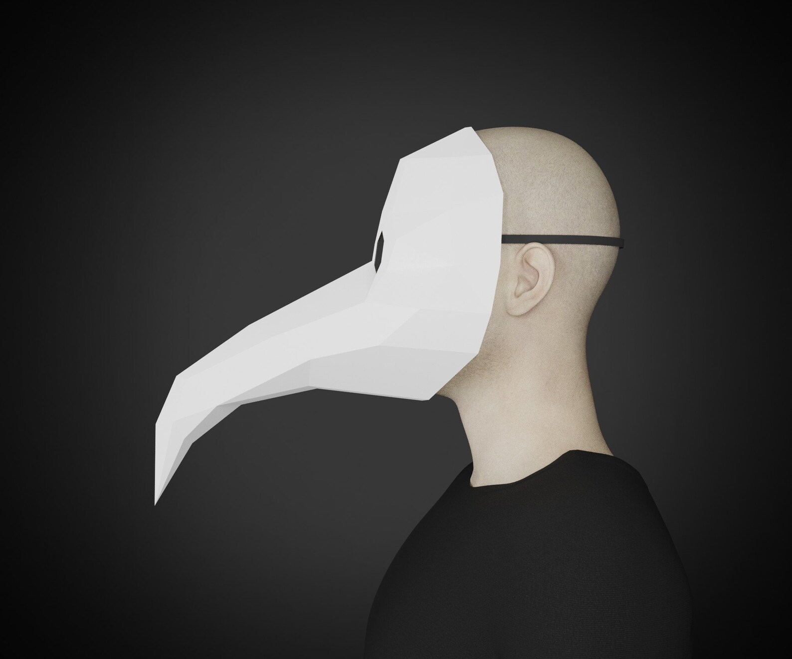 PLAGUE DOCTOR PAPERCRAFT Mask V2 - Venetian Plague Doctor Masquerade ...