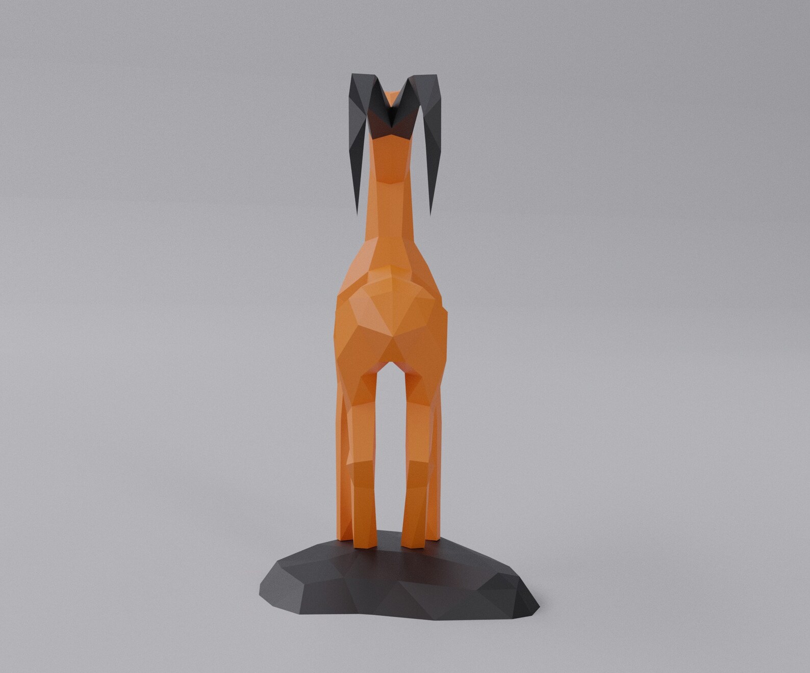 Wild GOAT PAPERCRAFT Template, Diy 3d Paper Craft, Pdf Downloadabe ...