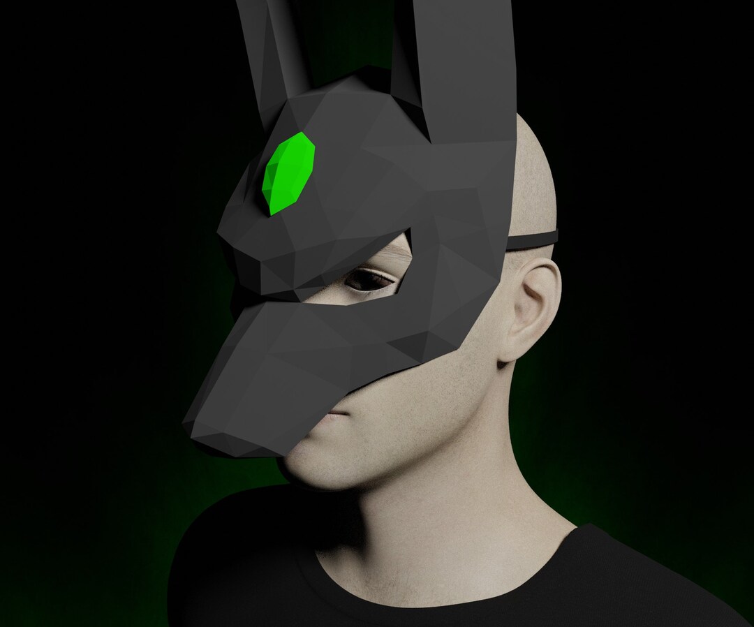 ANUBIS Half-mask , DIY Adult Masquerade Mask, 3d Papercraft Printable ...