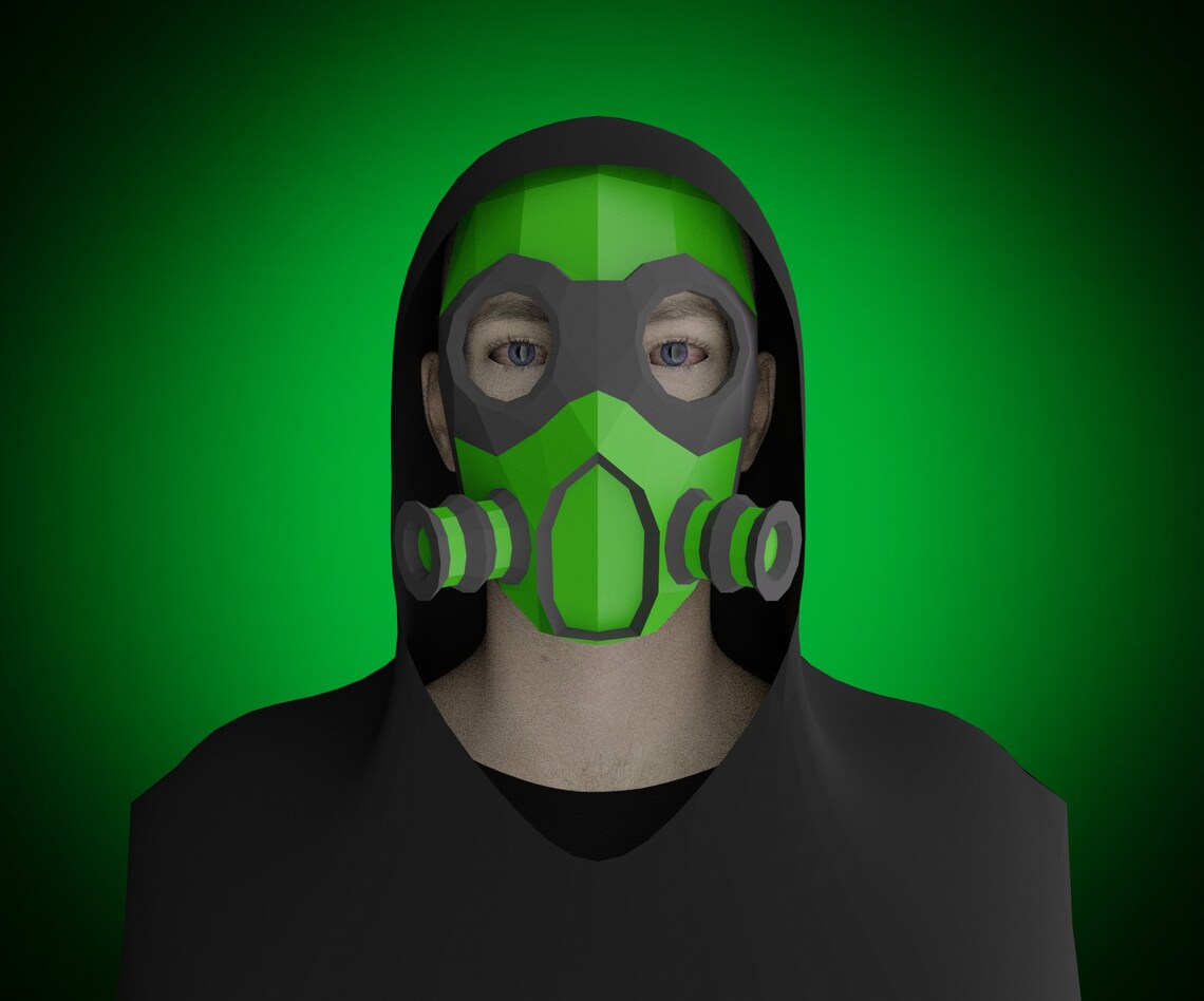 Papercraft Steampunk GAS MASK 3D Paper Costume Template Diy - Etsy Canada