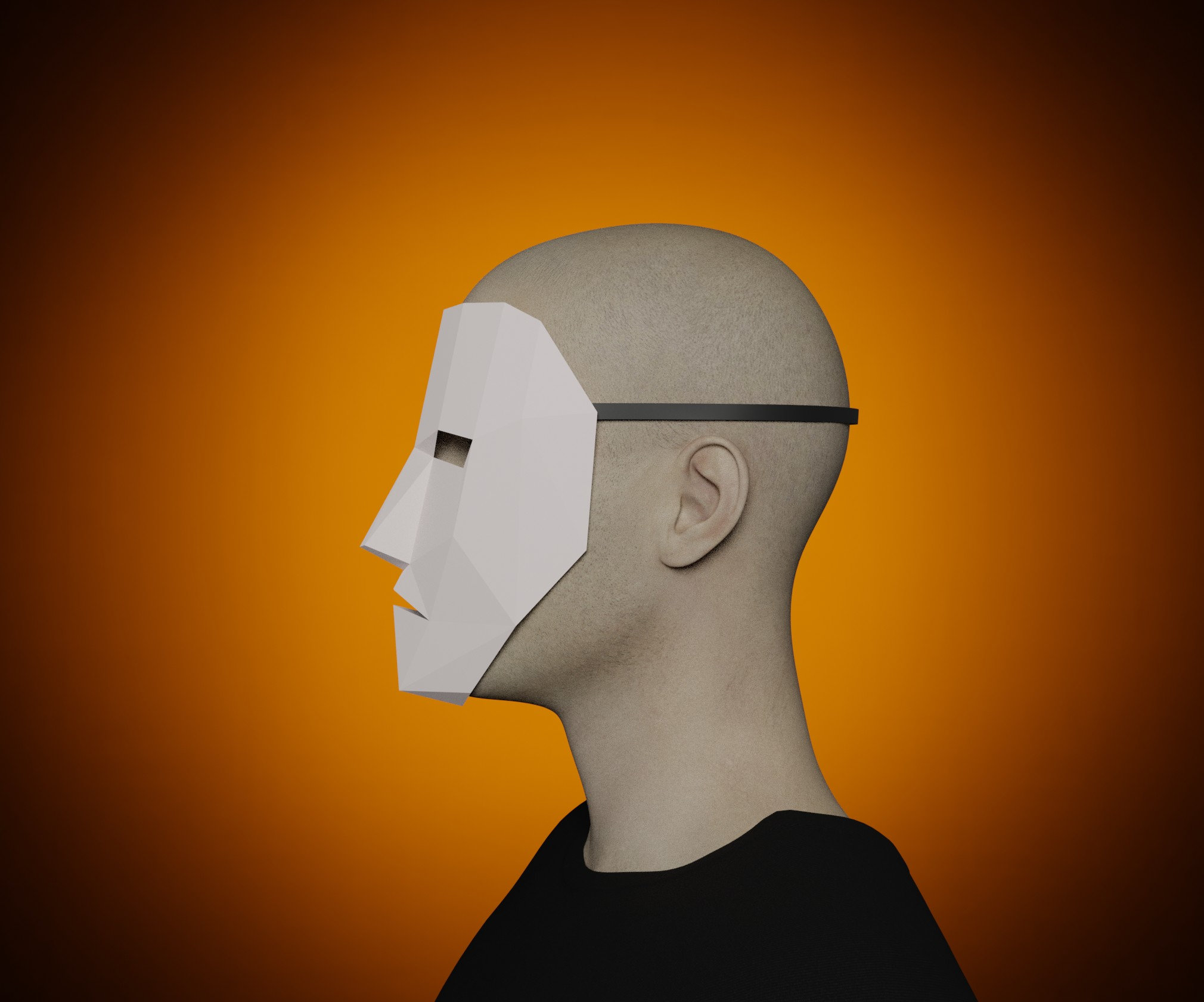 Low Poly FACE MASK PAPERCRAFT 3D Polygonal Diy Masquerade - Etsy UK