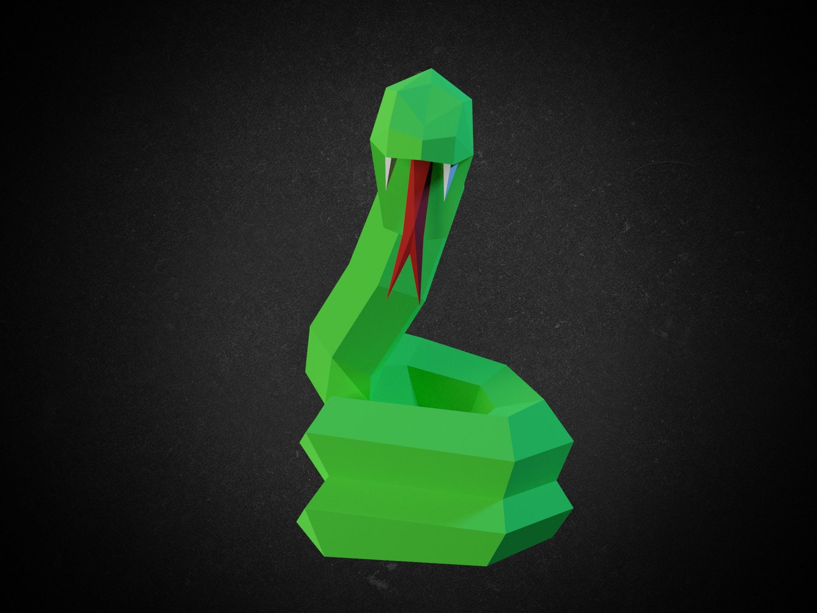 SNAKE PAPERCRAFT Template Diy 3D Paper Craft Pdf Downloadabe - Etsy