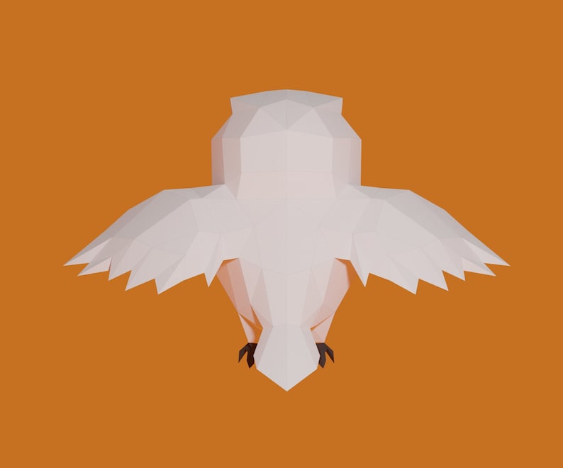 Cute OWL PAPERCRAFT Template diy 3D paper craft Pdf | Etsy