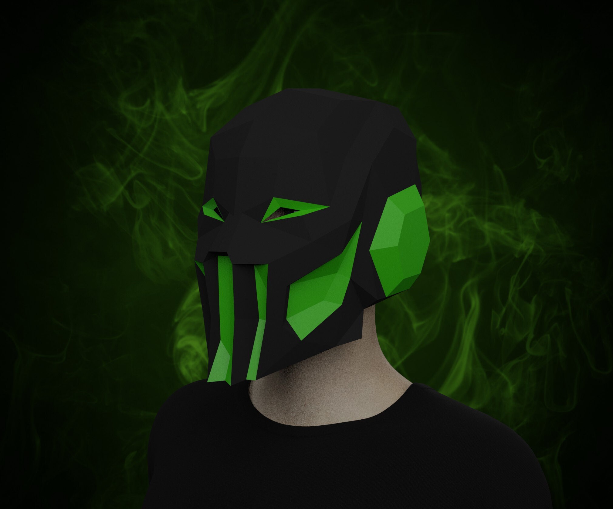 PAPERCRAFT Cyberpunk GAS MASK Sci-fi 3D Paper Costume | Etsy