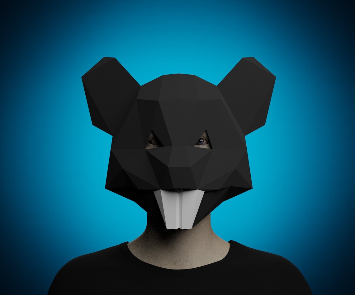 MOUSE MASK PAPERCRAFT 3D Template Diy Adult Craft Make Your - Etsy Canada