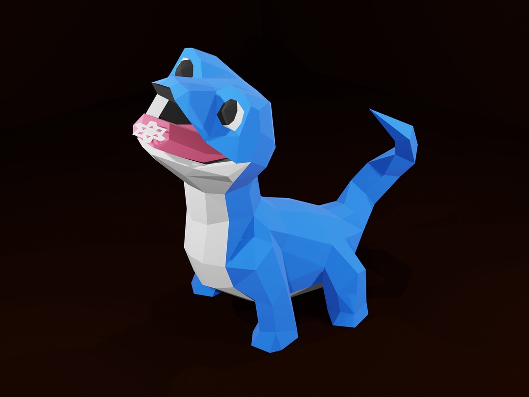 Cute Lizard- PAPERCRAFT 3D TEMPLATE- Kawaii Diy Craft PDF Pattern ...