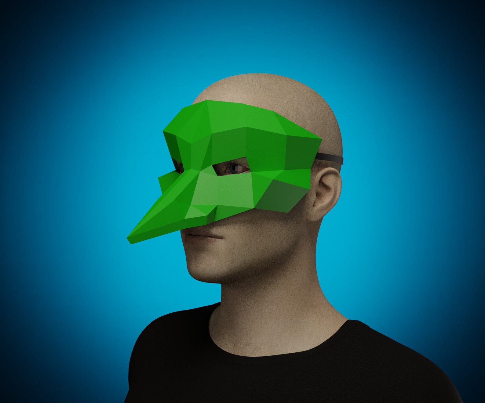 Venetian Half MASK PAPERCRAFT 3d DIY Masquerade Ball Mask for | Etsy