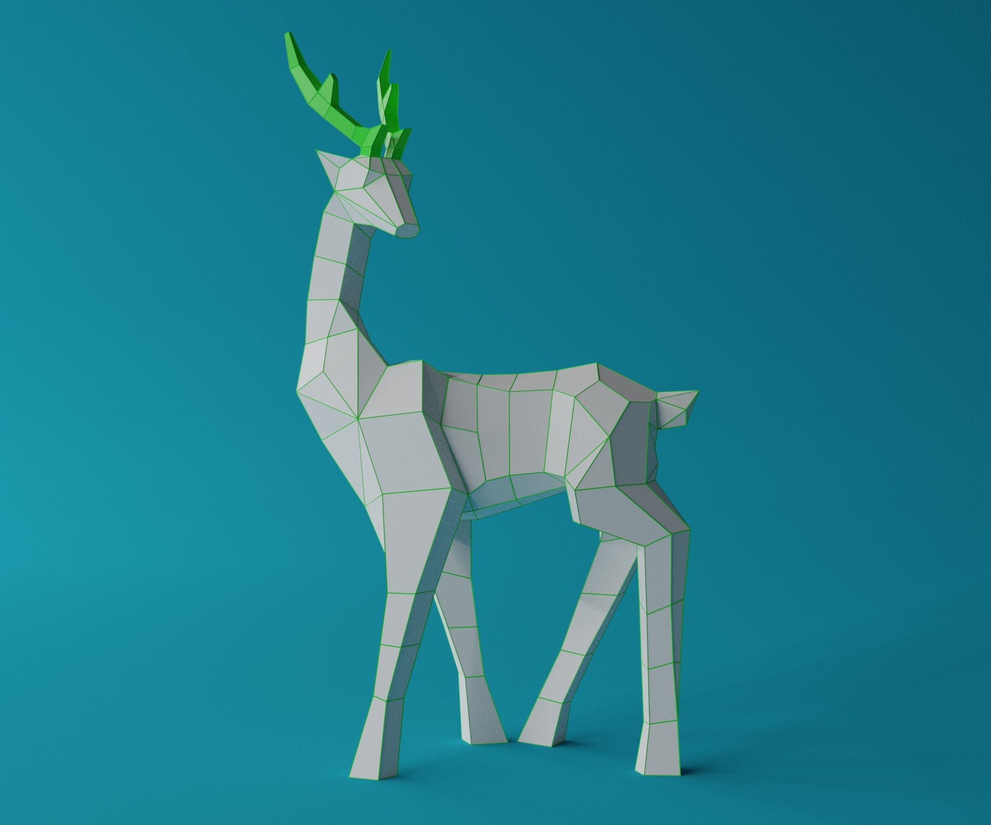 DEER PAPERCRAFT Template Diy 3D Paper Craft PDF Downloadabe | Etsy Canada