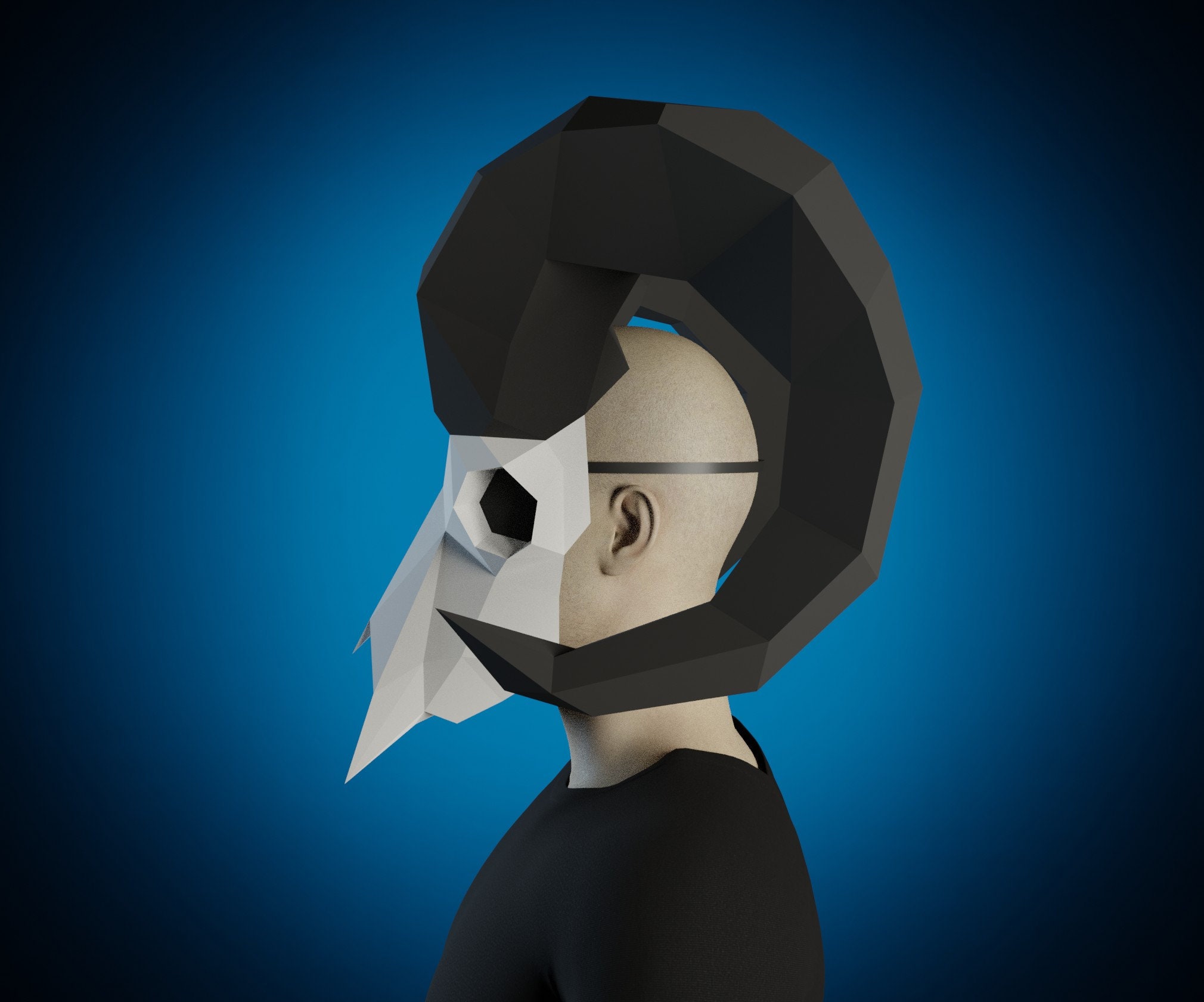 Scary MASK PAPERCRAFT -animal Skull - 3D Diy Adult Paper Craft Pattern ...