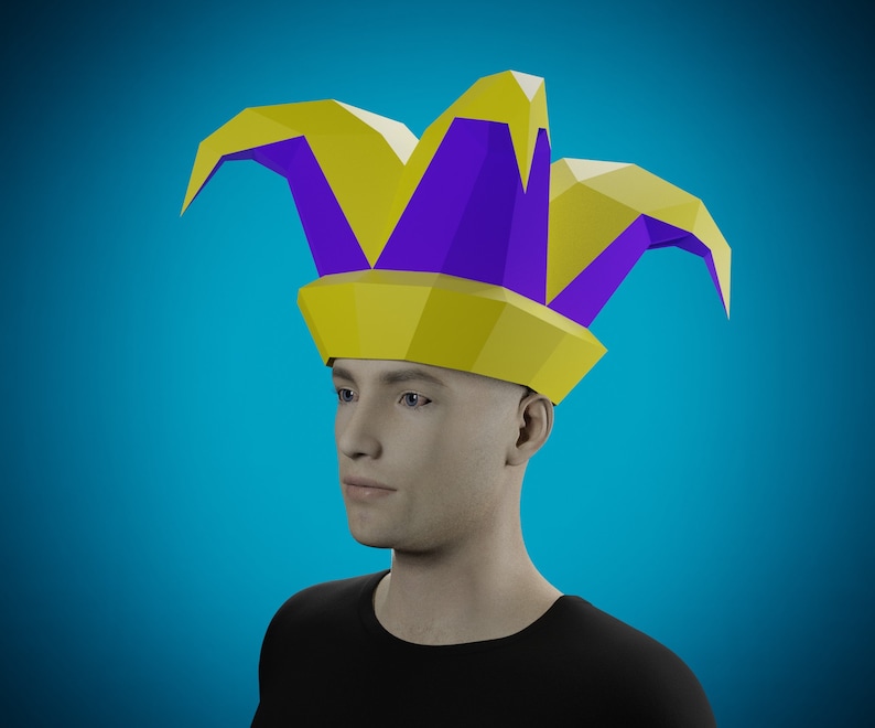 PAPERCRAFT JESTER Hat Diy COSTUME Easy Halloween Costumes - Etsy