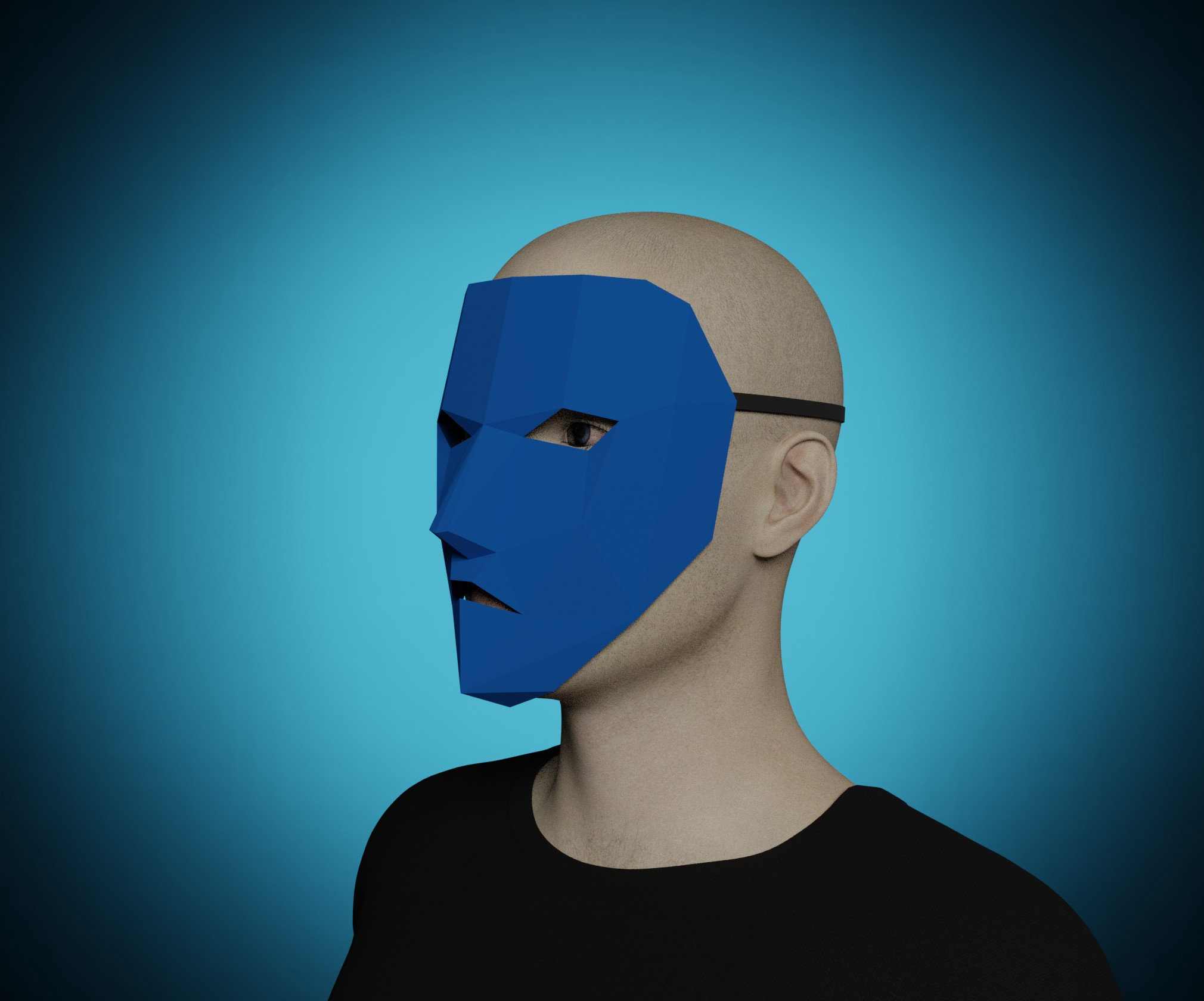 Low Poly FACE MASK PAPERCRAFT 3D Polygonal Diy Masquerade - Etsy UK