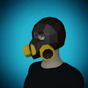Papercraft MASK GAS, 3D Paper Costume Template, Diy Paper Craft, Make ...