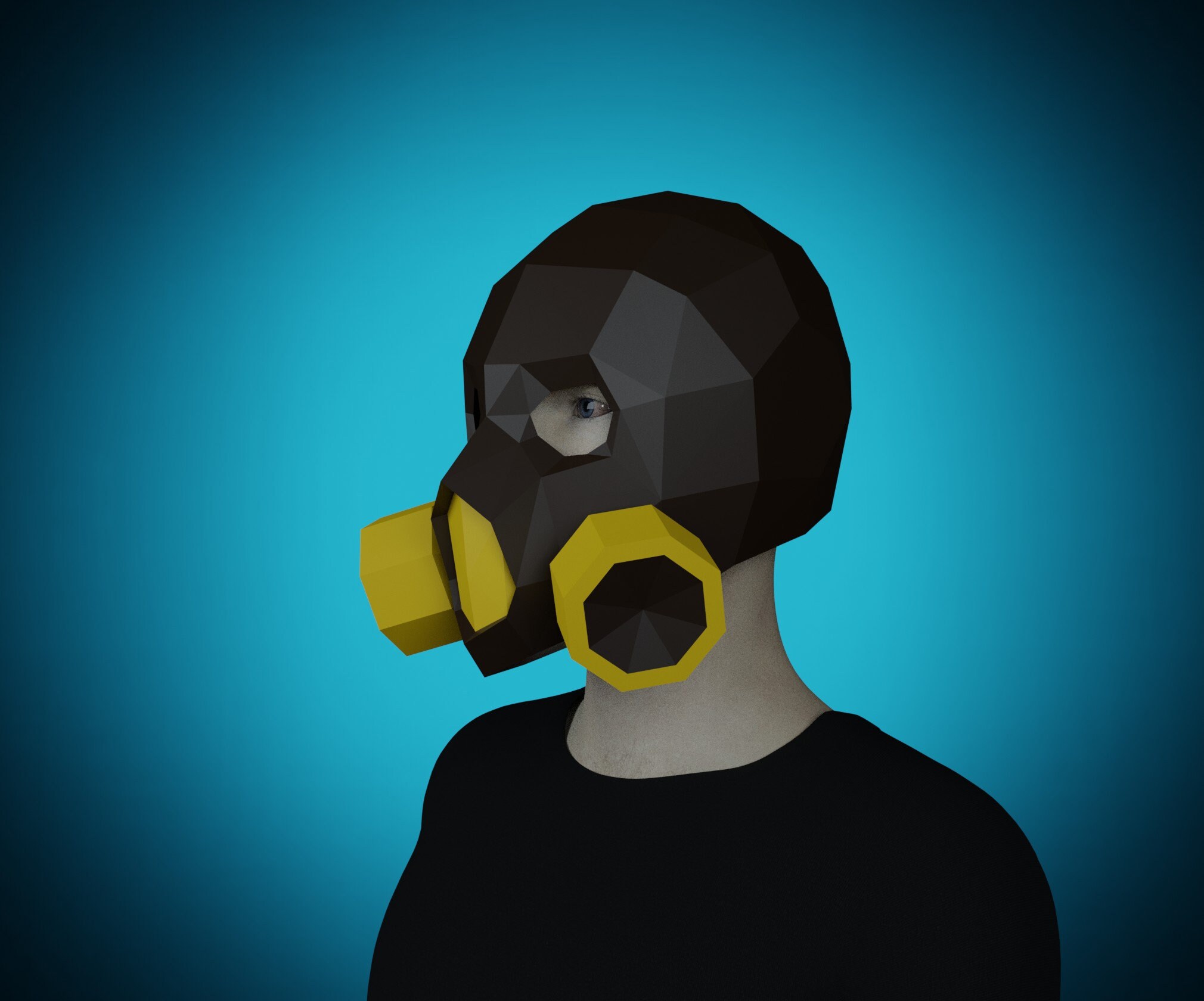 Papercraft MASK GAS 3D Paper Costume Template Diy Paper | Etsy