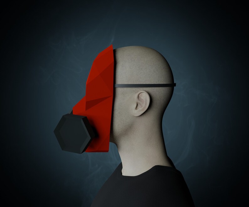 Papercraft GAS MASK 3D Paper Costume Template Diy Paper - Etsy