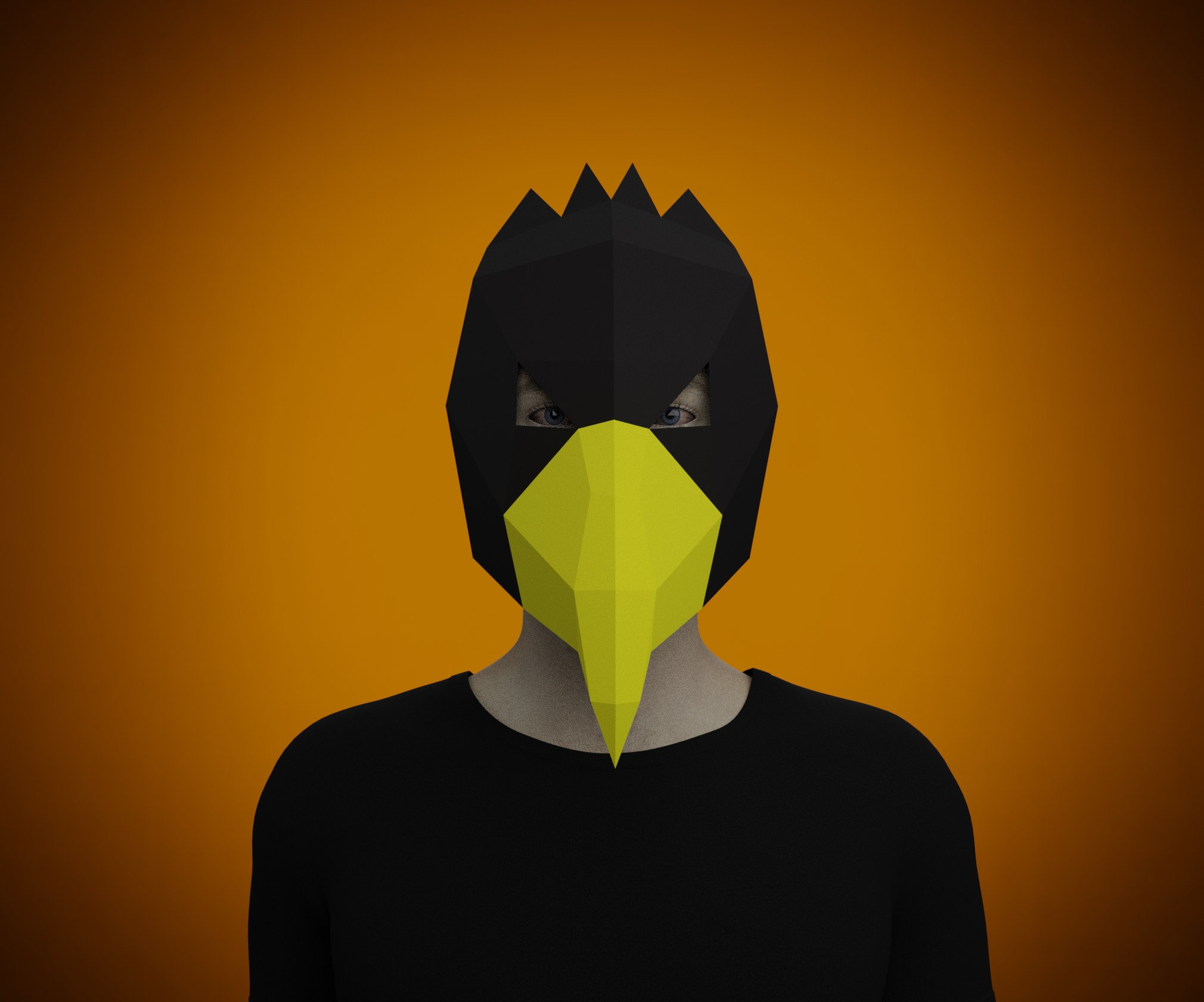 BIRD MASK PAPERCRAFT, Diy Animal Costume, Printable Template, Eagle ...