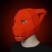 Cheetah MASK PAPERCRAFT 3d Template, Diy Adult Craft, Make Your Own ...