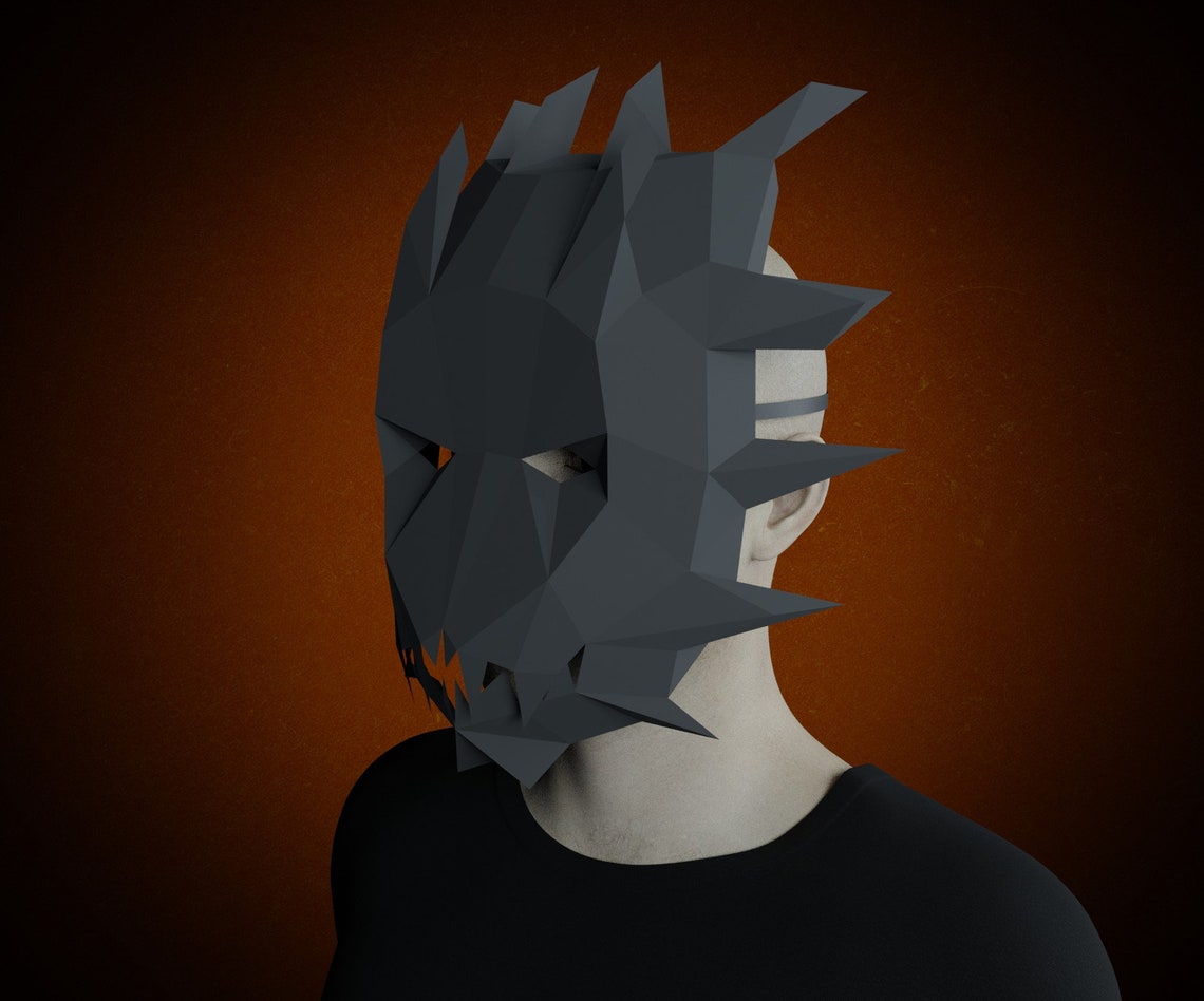 Scary Mask Papercraft SCARECROW 3D DIY Adult Paper Craft | Etsy