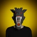 Wild WOLF MASK PAPERCRAFT Template, 3d Model Pattern for Halloween ...