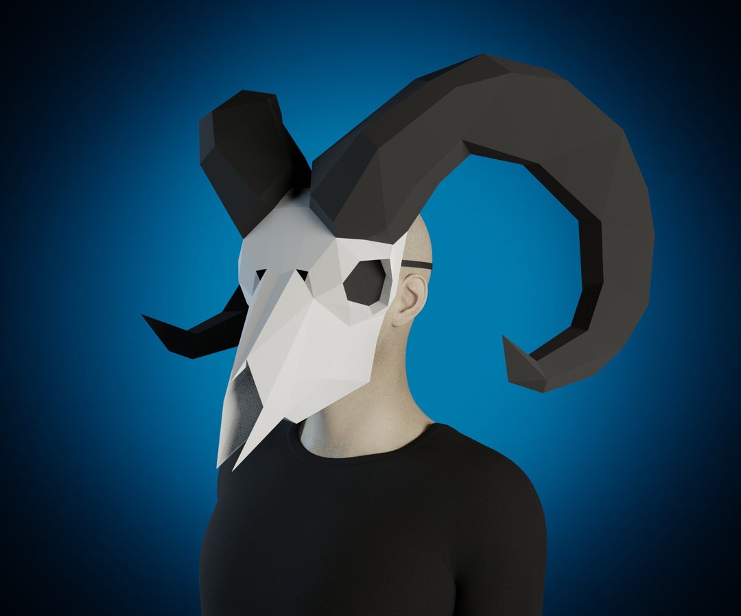 Scary MASK PAPERCRAFT -animal Skull - 3D Diy Adult Paper Craft Pattern ...