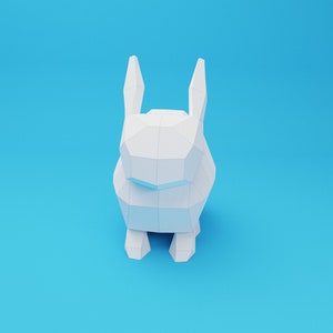 BUNNY PAPERCRAFT TEMPLATE, Diy 3d Paper Craft, Pdf Downloadabe Pattern ...