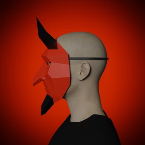 Carnaval Devil MASK PAPERCRAFT 3d, DIY Masquerade Ball Mask for Men ...