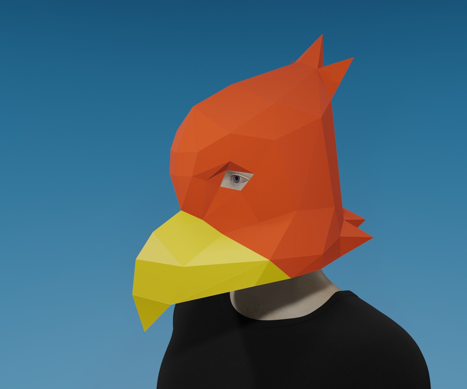 PAPERCRAFT BIRD MASK Falcon Animal Mask Diy Adult Paper - Etsy