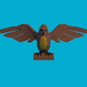 OWL PAPERCRAFT Template, Diy 3D Paper Craft, Pdf Downloadabe Pattern ...