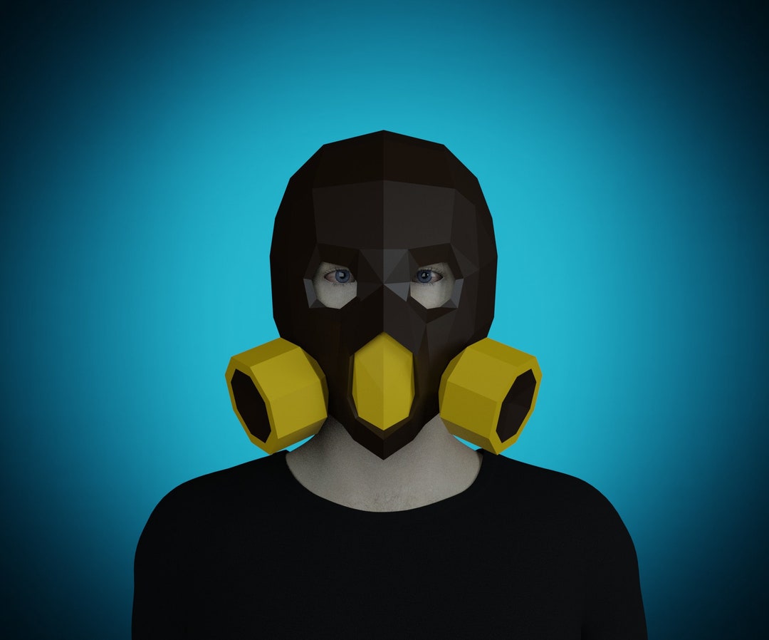 Papercraft MASK GAS, 3D Paper Costume Template, Diy Paper Craft, Make ...