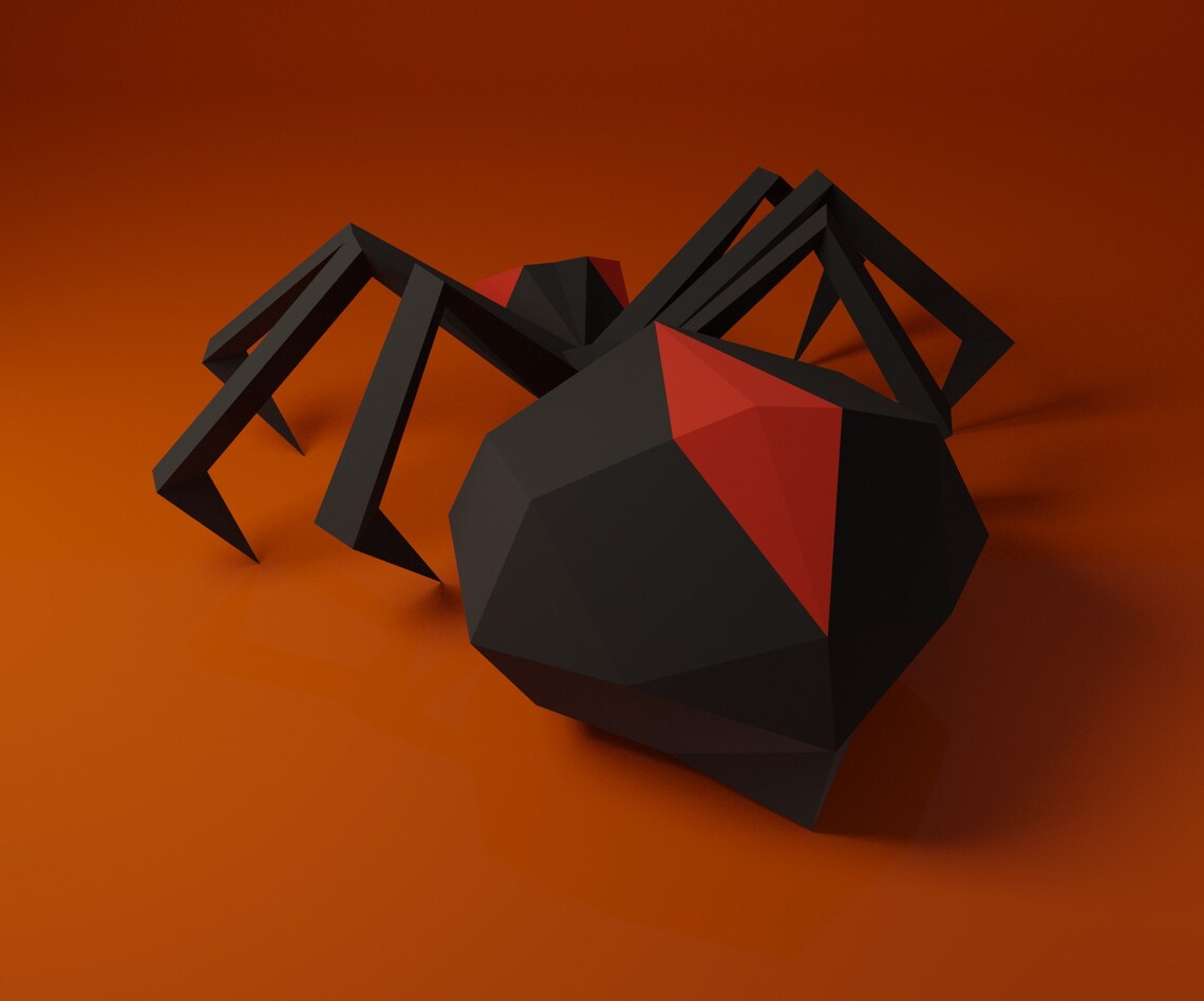 SPIDER PAPERCRAFT Template Diy 3D Paper Craft Pdf - Etsy Australia