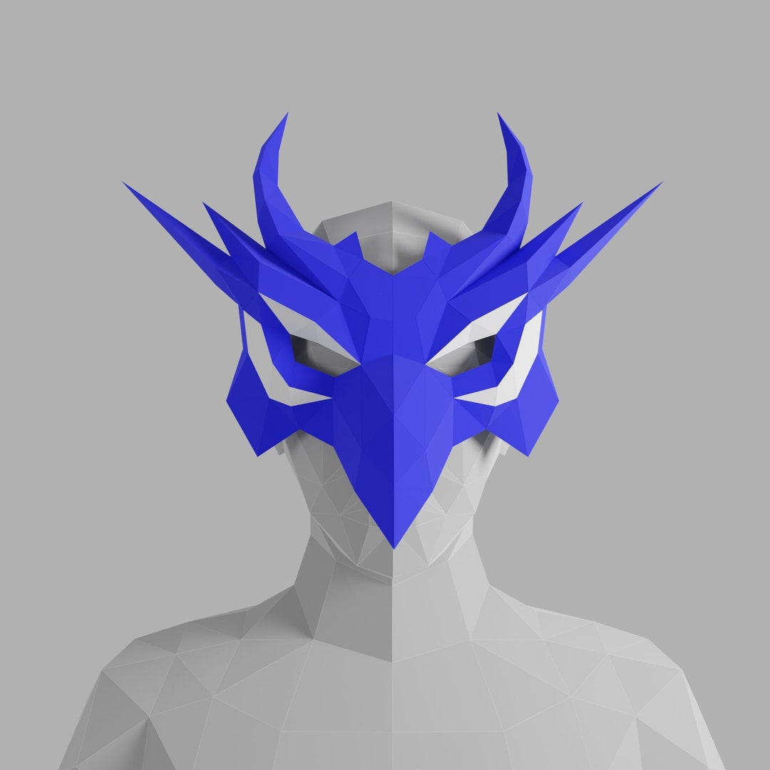 Raven Mech PAPERCRAFT MASK PDF Pattern, Bird 3D Costume, Printable Diy ...