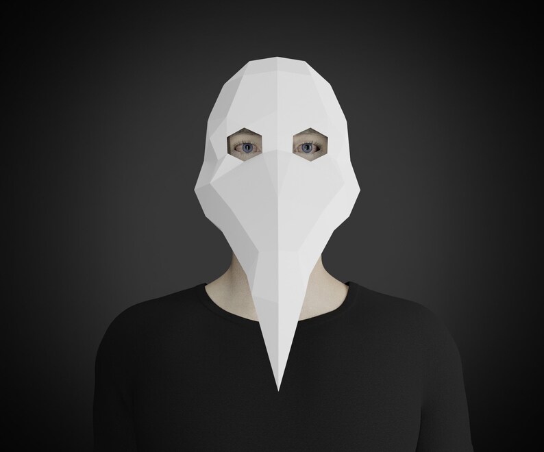 PLAGUE DOCTOR PAPERCRAFT Mask V2 Venetian Plague Doctor - Etsy