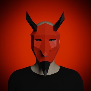Carnaval Devil MASK PAPERCRAFT 3d, DIY Masquerade Ball Mask for Men ...