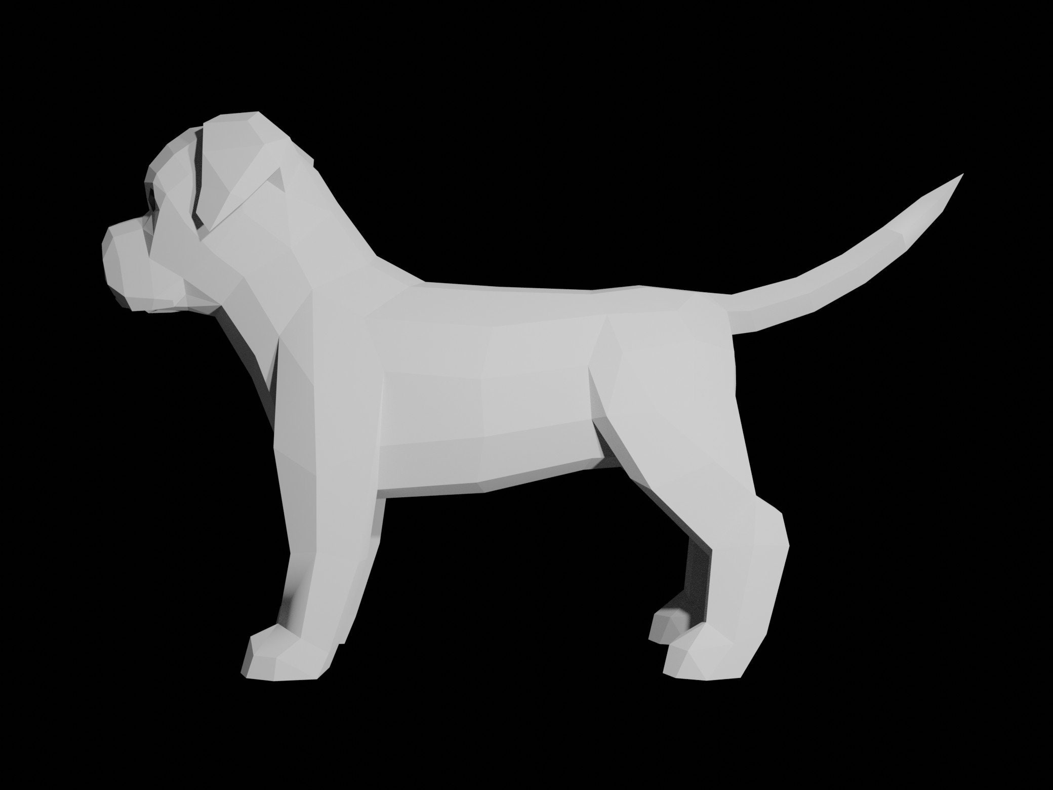 BOXER DOG PAPERCRAFT Template Diy 3D Paper Craft Pdf - Etsy UK