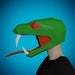 SNAKE MASK PAPERCRAFT 3D Serpent Costume, Printable Diy Template Pdf ...