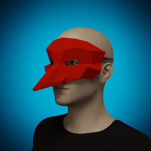 Venetian Half MASK PAPERCRAFT 3d, DIY Masquerade Ball Mask for Men, Pdf ...