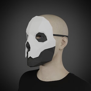 Scary MASK PAPERCRAFT -human SKULL - Adult Paper Craft Pattern ...