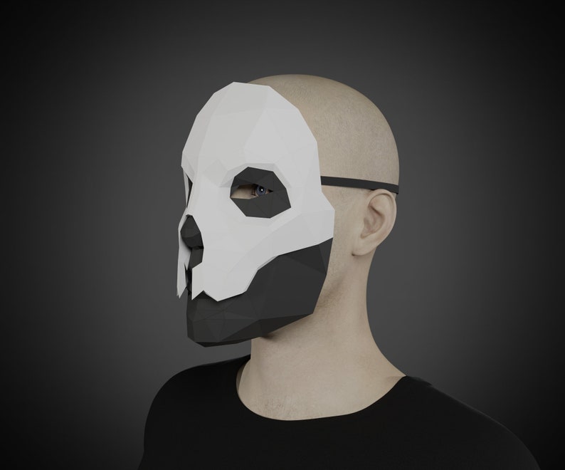 Scary MASK PAPERCRAFT -human SKULL - Adult Paper Craft Pattern ...