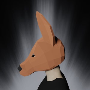 Kangaroo MASK Papercraft Template Pdf - DIY ANIMAL Mask Adult ...