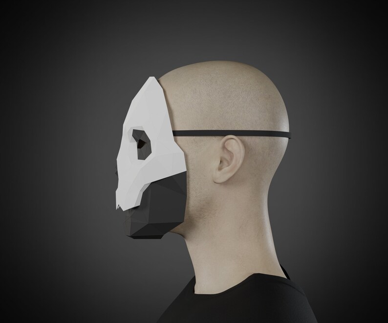 Scary MASK PAPERCRAFT human SKULL Adult Paper Craft Pattern - Etsy