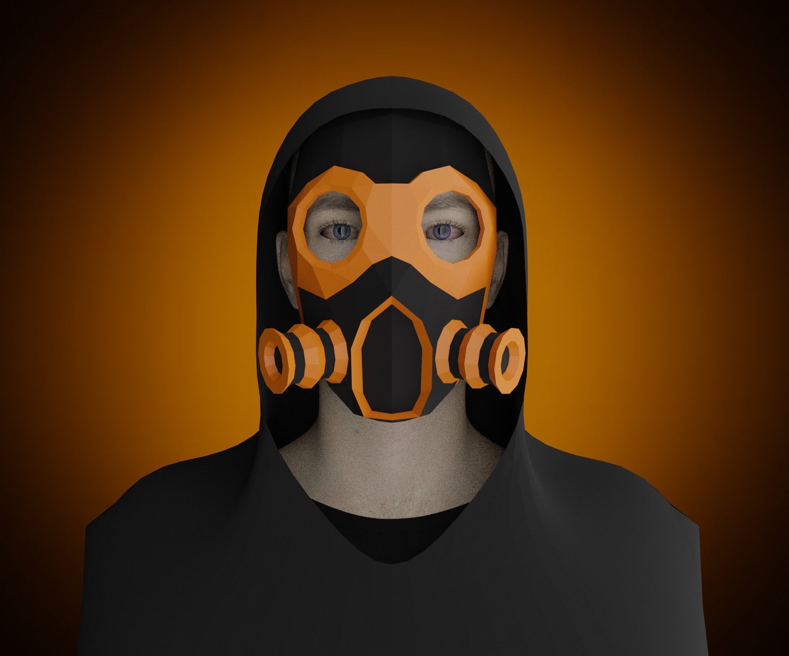 Papercraft Steampunk GAS MASK 3D Paper Costume Template Diy - Etsy