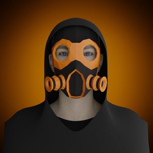 Papercraft Steampunk GAS MASK, 3D Paper Costume Template, Diy Paper ...