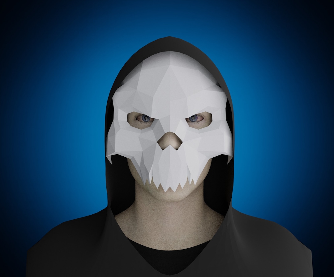 Scary MASK PAPERCRAFT SKULL - 3D Diy Adult Paper Craft Pattern ...