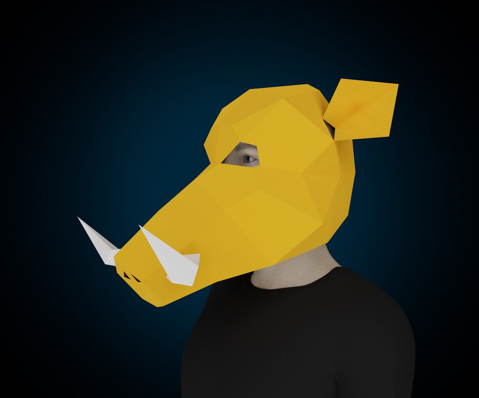 WARTHOG Boar Pig MASK PAPERCRAFT 3d Template Diy Printable - Etsy