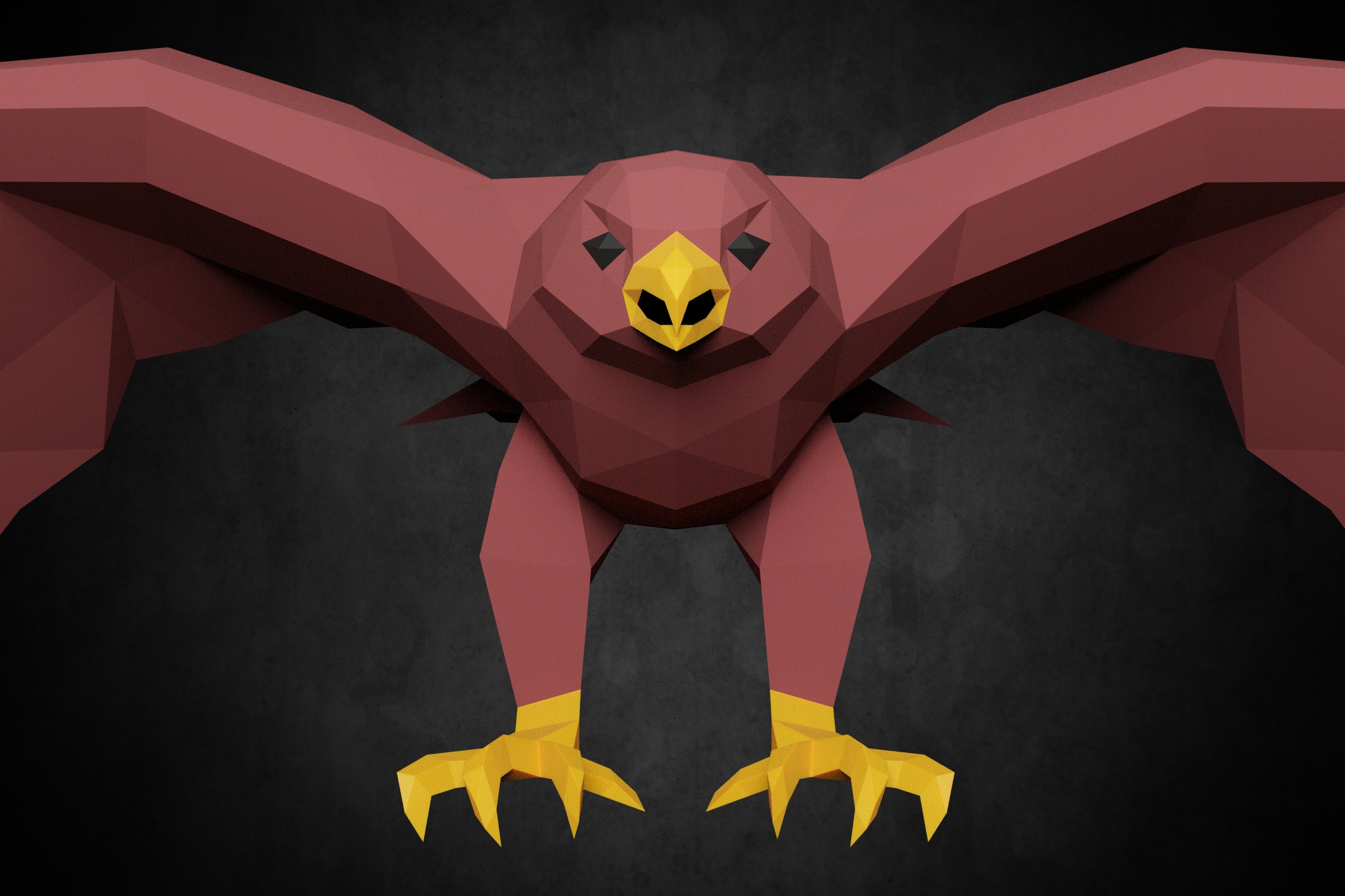 EAGLE PAPERCRAFT Template Diy 3D Paper Craft Pdf Downloadabe | Etsy UK